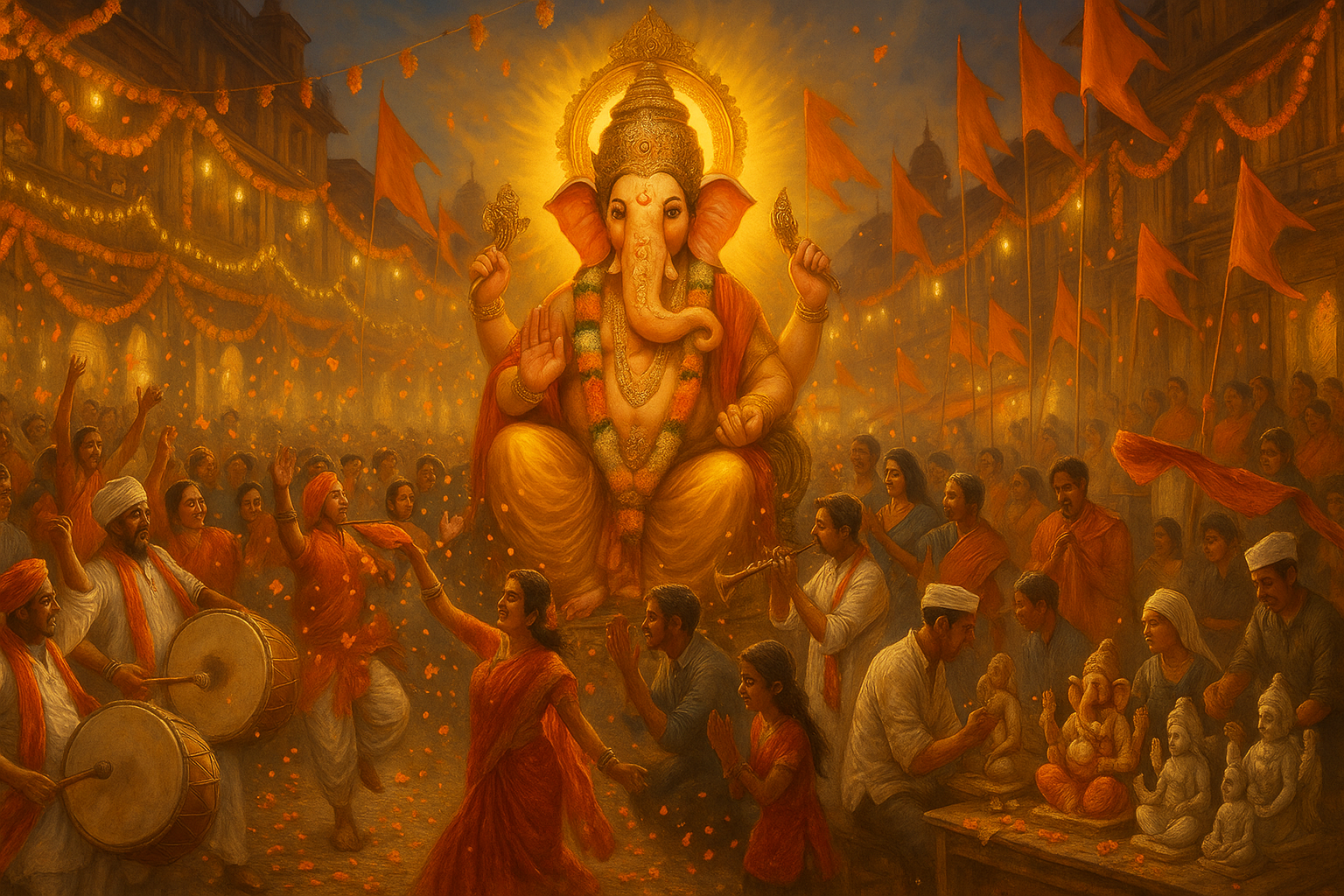 Ganesh Chaturthi & Visarjan Traditions: A Festival of Faith, Unity, and the Sea – Prashna Kundli